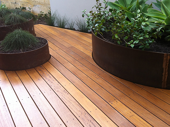 Blonde Hardwood Decking
